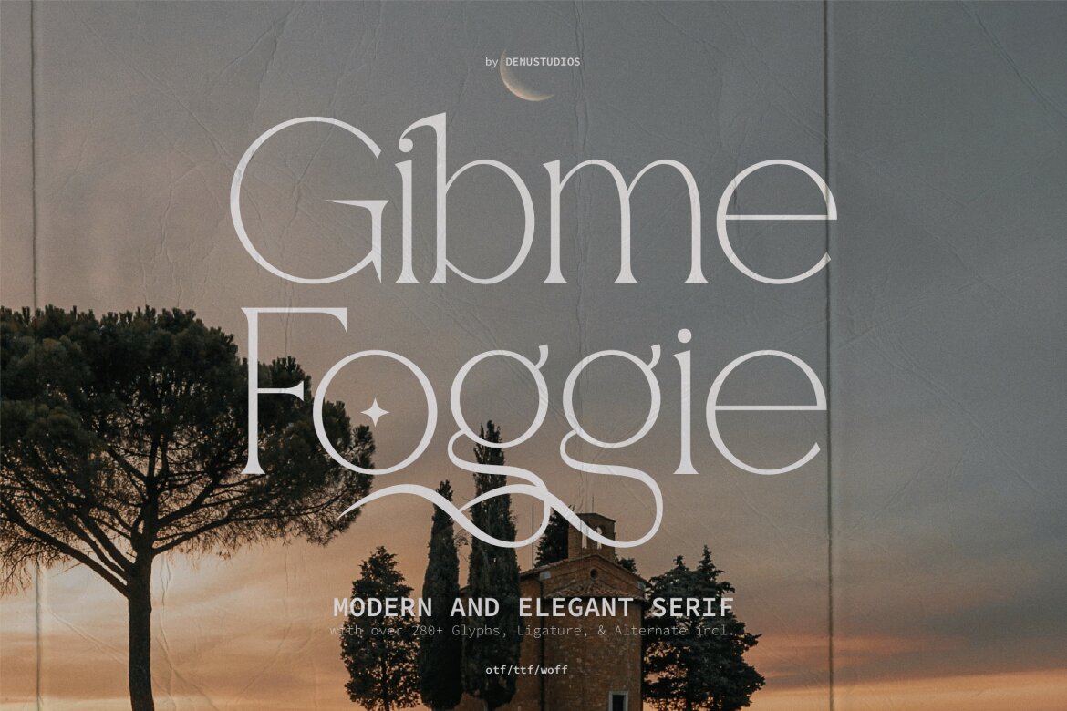 Gibme Foggie | Modern Elegant Serif | Deeezy