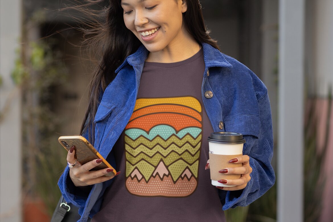 Camping Logo Design SVG Mountain Sublimation Sticker PNG | Deeezy