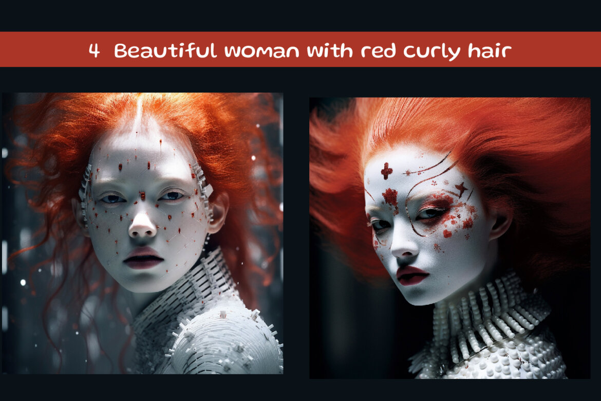 Beautiful woman with red curly hair | Deeezy