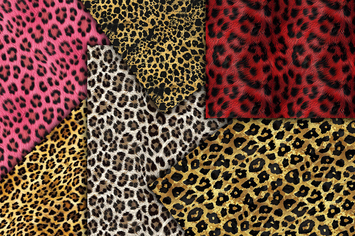 Leopard Pattern Digital Papers | Deeezy