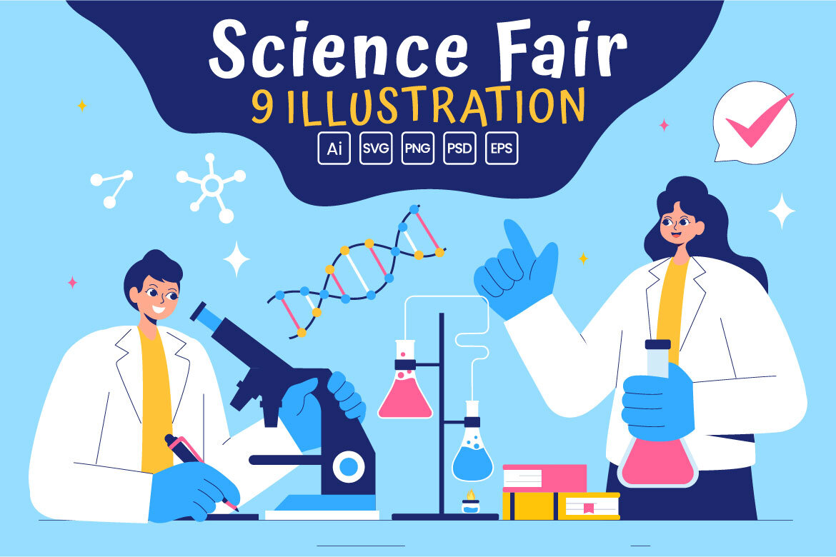 9 Laboratory Science Fair Illustration | Deeezy