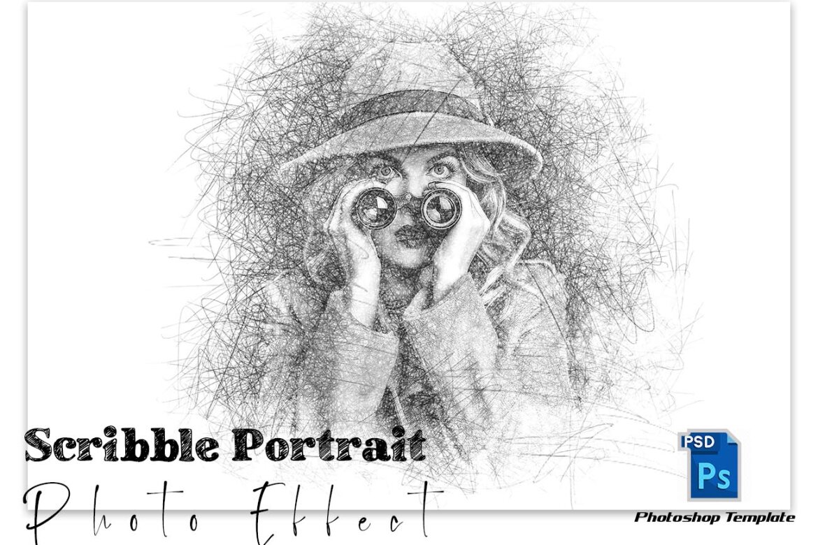 Scribble Portrait FREE Photo Effect | Deeezy