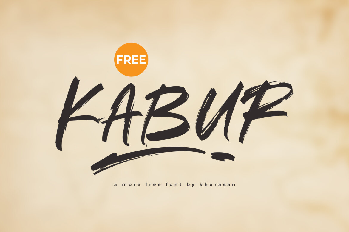Kabur FREE Brush Font | Deeezy