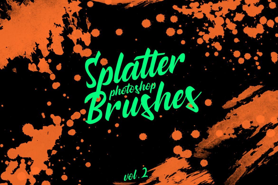 Splatter Stamp Photoshop Brushes Vol. 2 | Deeezy