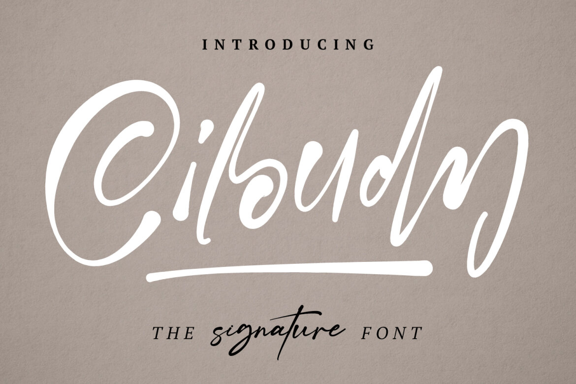 Ciloudy Signature Brush Font | Deeezy