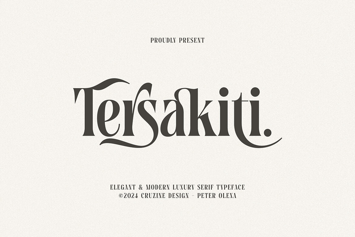 Tersakiti Elegant Modern Serif | Deeezy