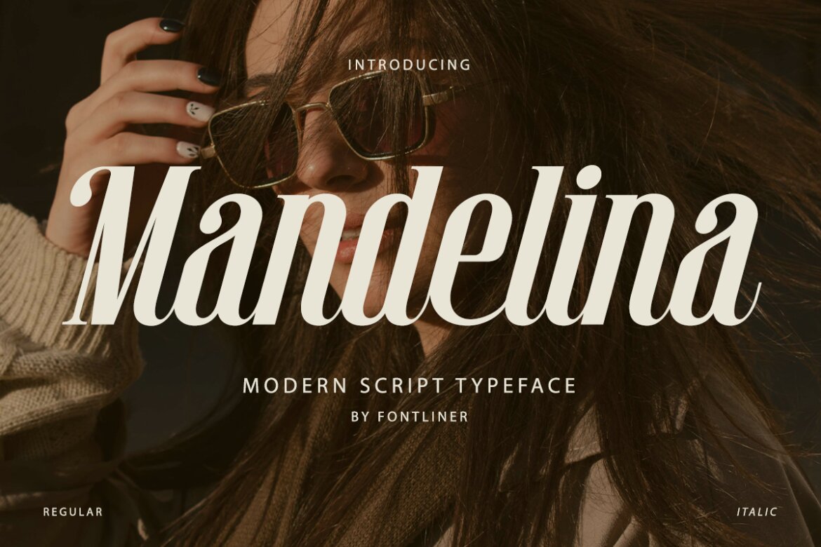 Mandelina - Modern Script Font | Deeezy
