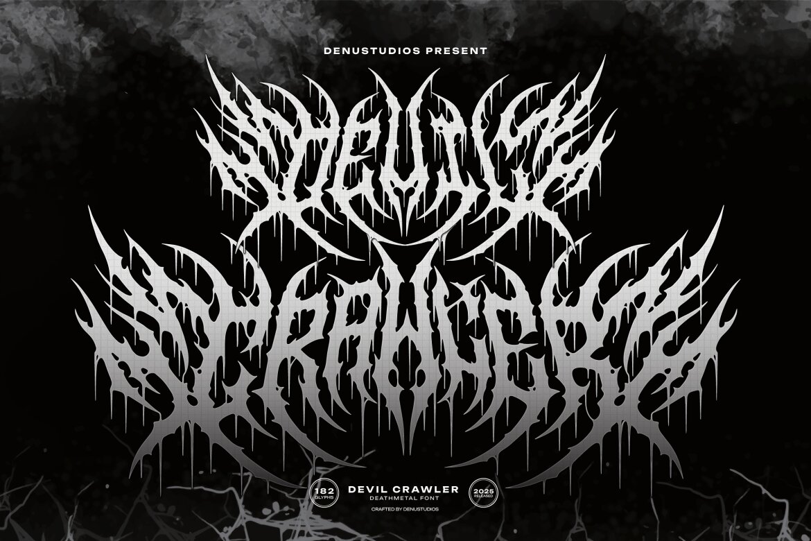 Devil Crawler | Death Metal Font | Deeezy