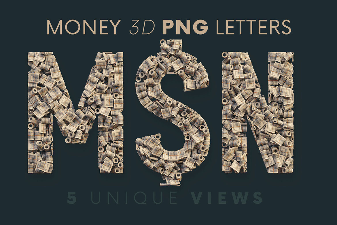 Money - PNG Alphabet | Deeezy