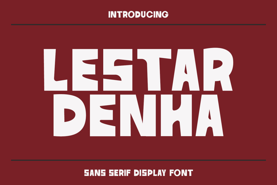 Lestar Denha Sans Serif Display Font | Deeezy