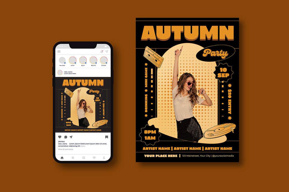 Autumn Party Flyer | Deeezy