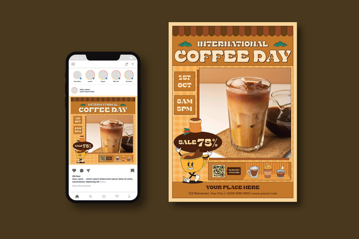 International Coffee Day Flyer | Deeezy
