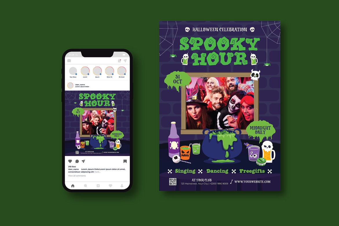 Spooky Hour Flyer | Deeezy
