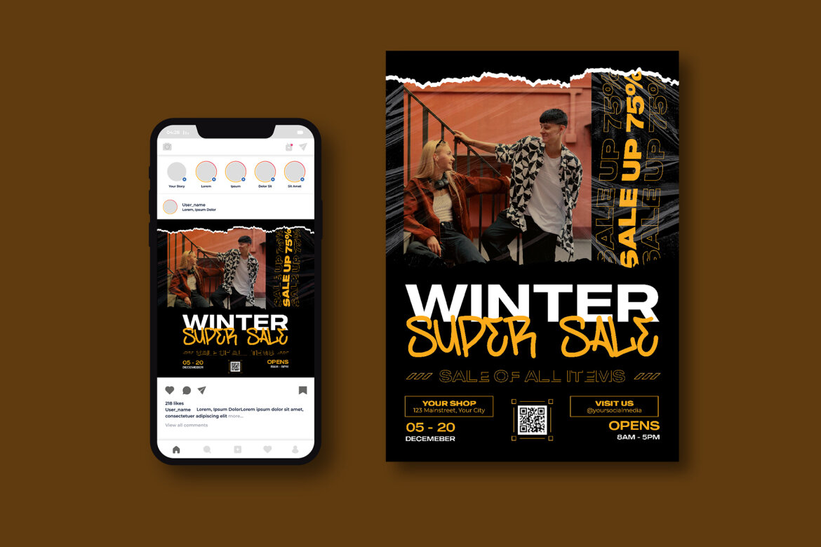 Winter Sale Flyer | Deeezy