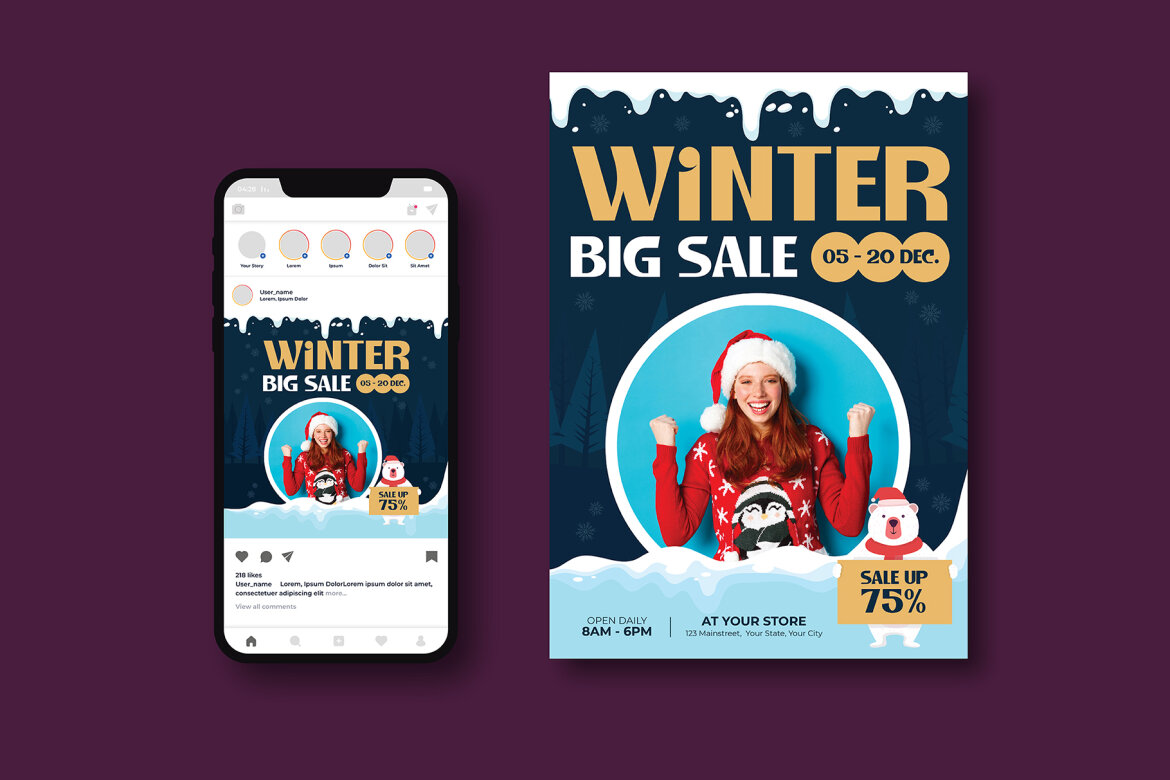 Winter Sale Flyer | Deeezy
