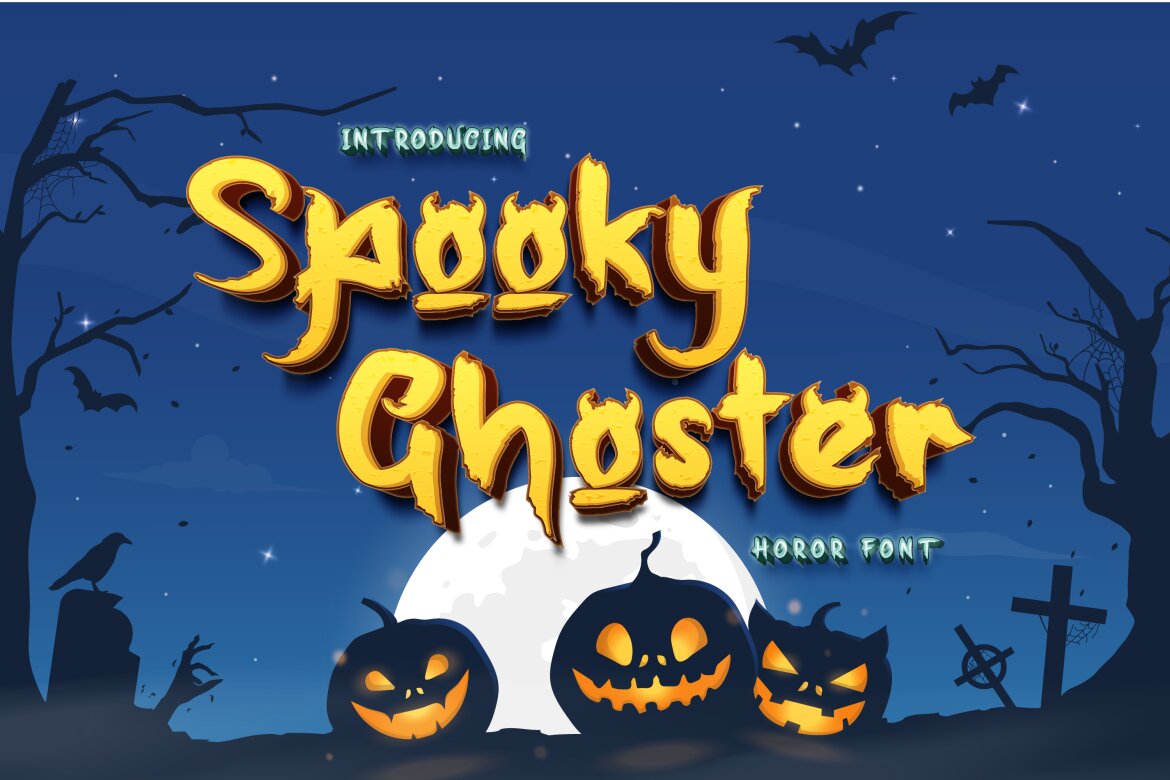 Spooky Ghoster a Halloween Font | Deeezy