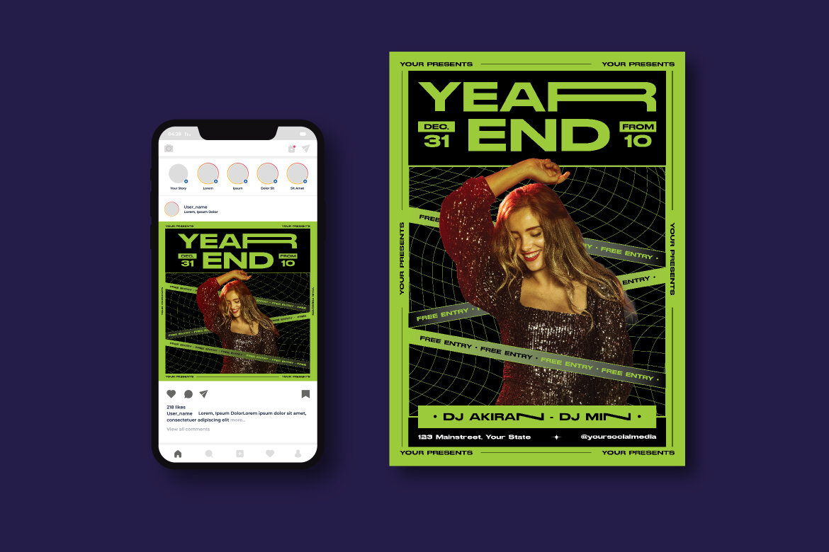 Year End Party Flyer | Deeezy