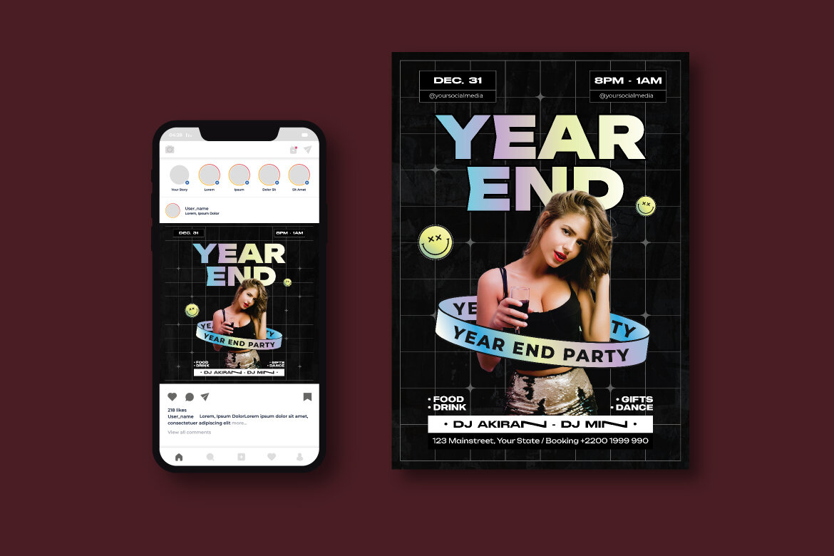Year End Party Flyer | Deeezy