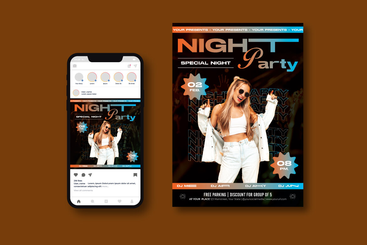 Night Party Flyer | Deeezy