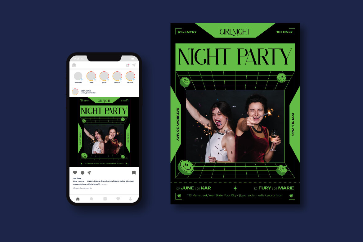 Night Party Flyer | Deeezy