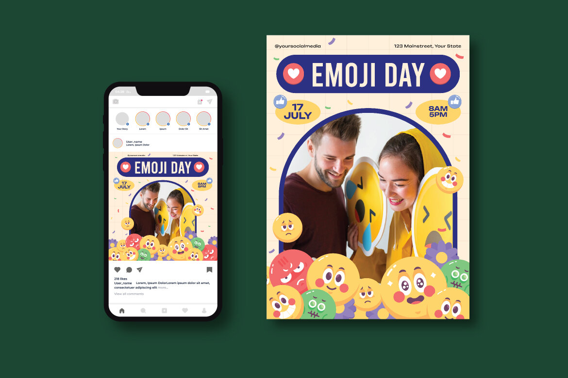 World Emoji Day Flyer | Deeezy