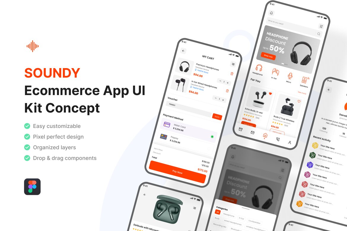 Ecommerce App UI Kit | Deeezy