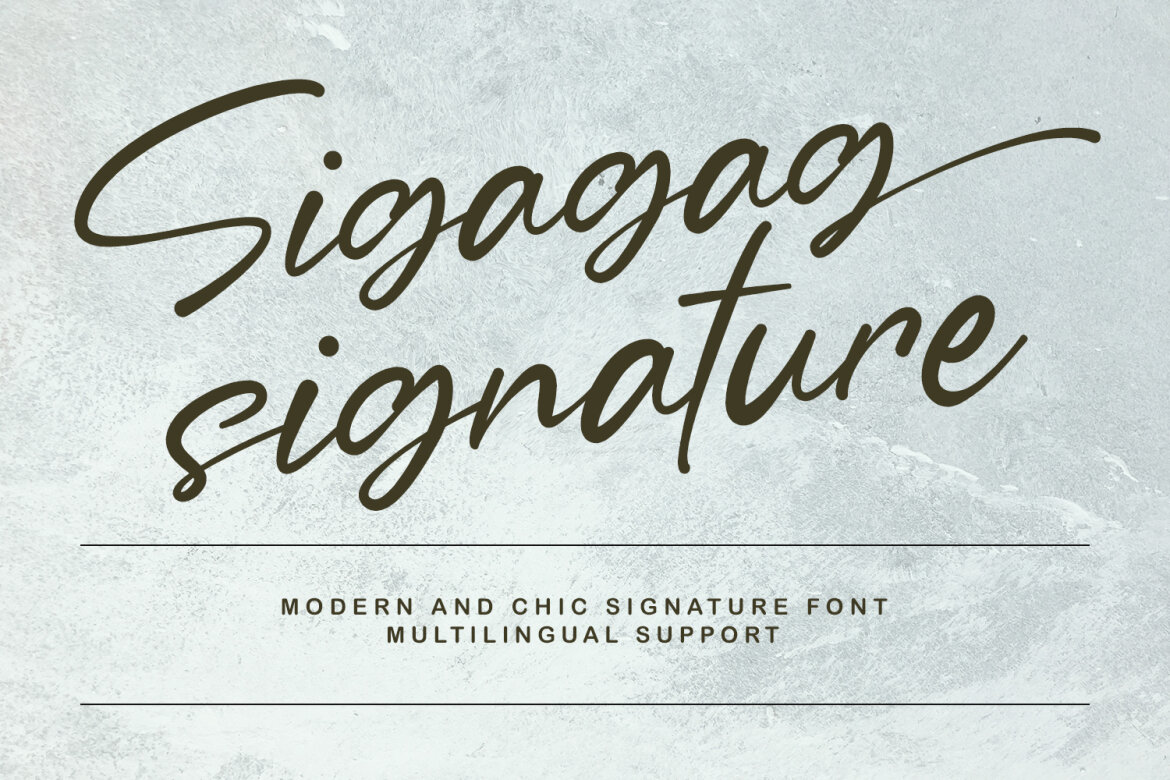 Sigagag Signature Display Font | Deeezy