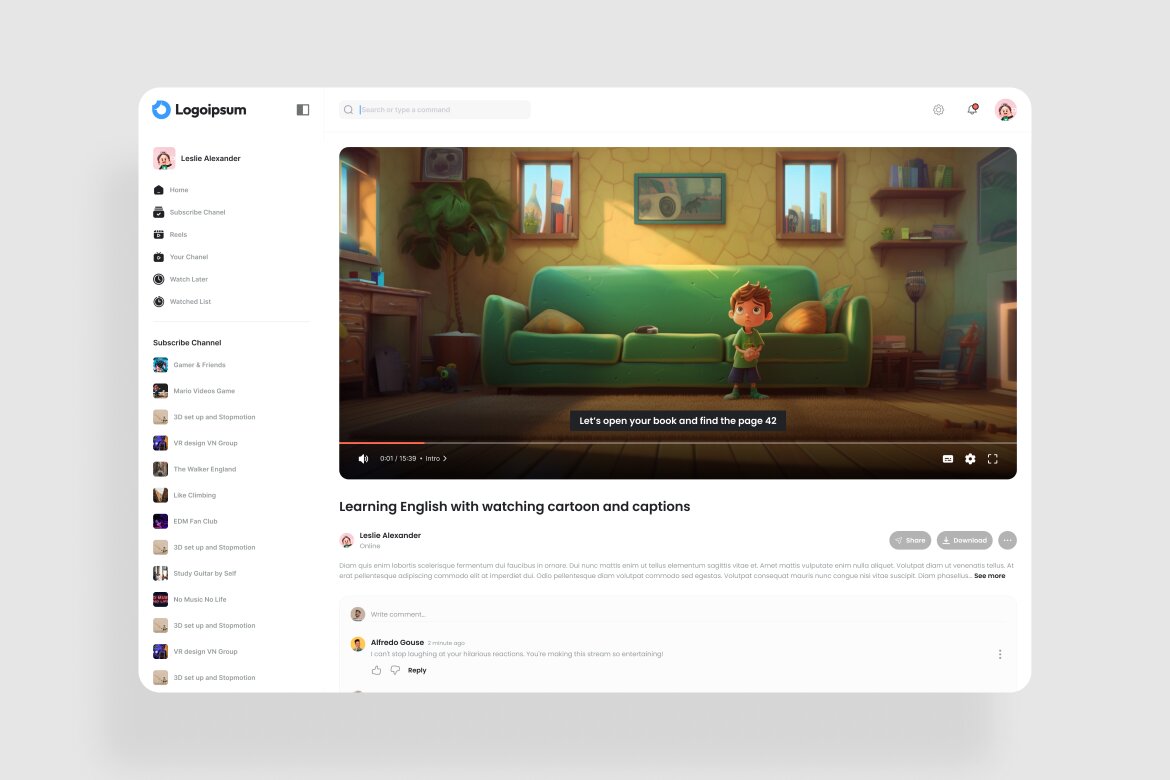 Video Play Dashboard UI Kit | Deeezy