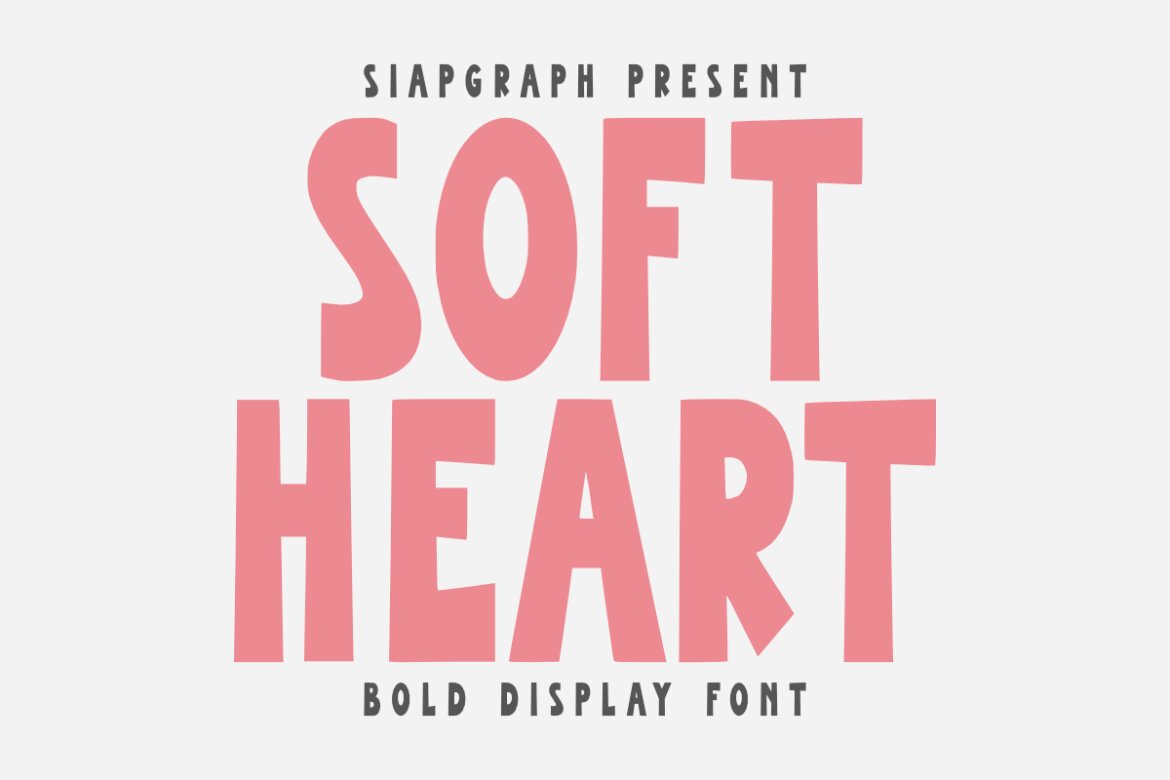 Soft Heart - Bold Quirky Font | Deeezy