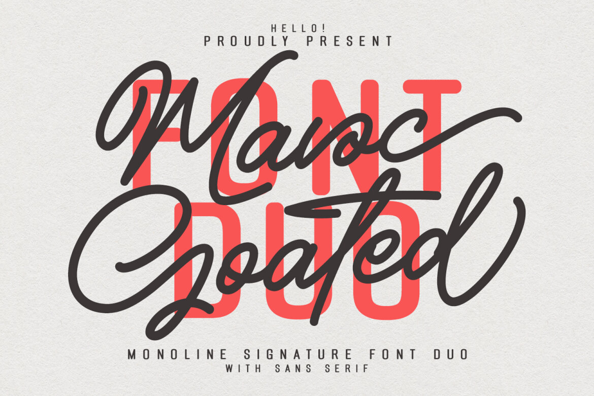 Mavoc Goated Script Sans Font Duo | Deeezy
