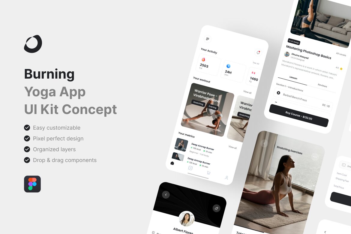 Yoga App UI Kit | Deeezy