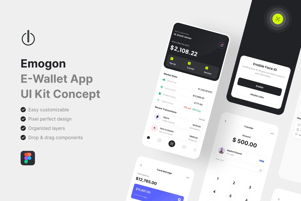 E-Wallet App UI Kit | Deeezy