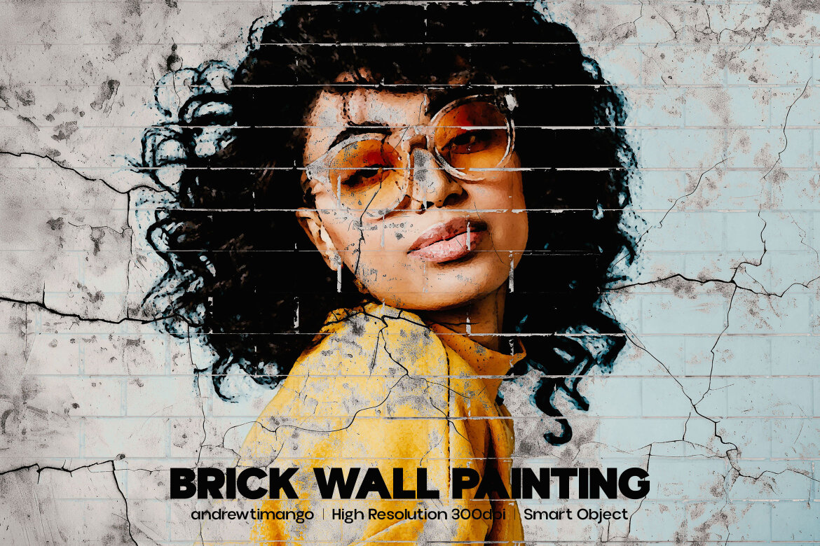 Brick Wall Painting Photo Effect | Deeezy