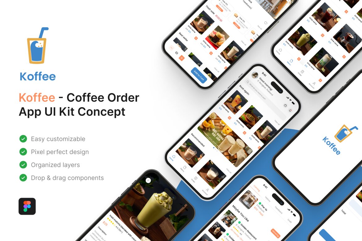 Coffee Order App UI Kit | Deeezy
