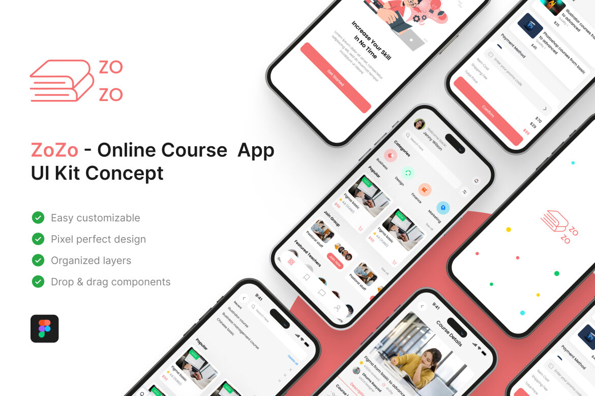 Online Course App UI Kit | Deeezy