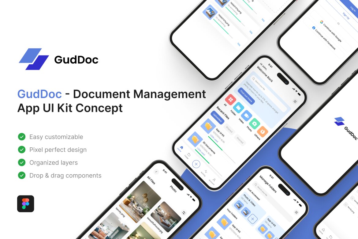 Document Management App UI Kit | Deeezy