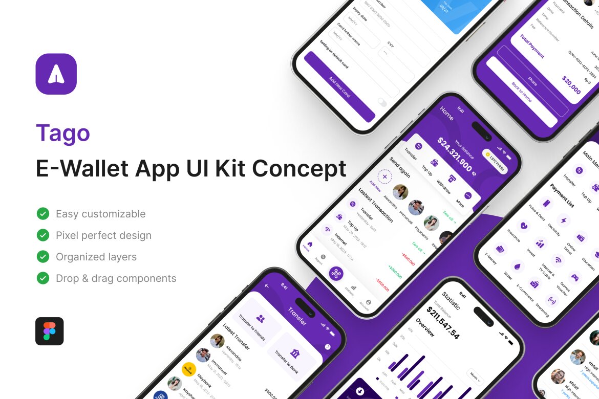E-Wallet App UI Kit | Deeezy