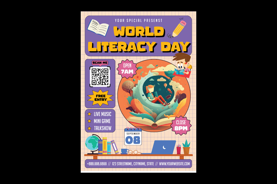 Literacy Day Flyer | Deeezy
