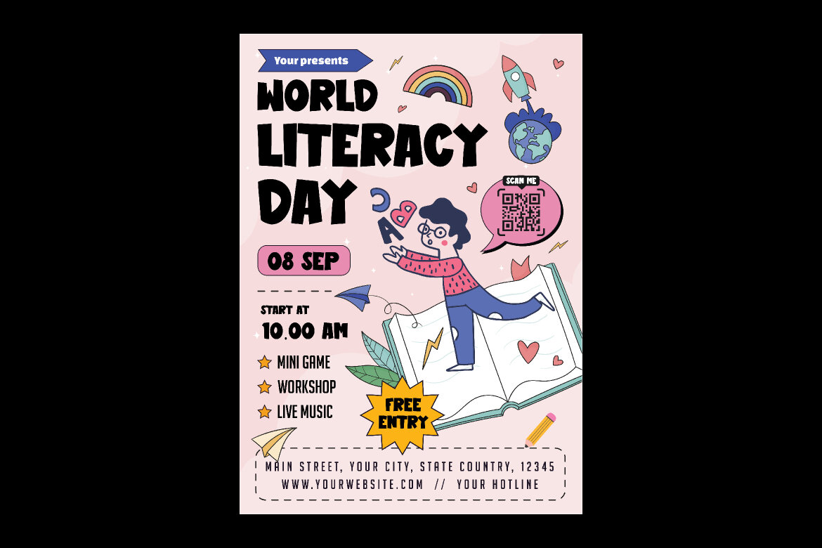 Literacy Day Flyer | Deeezy