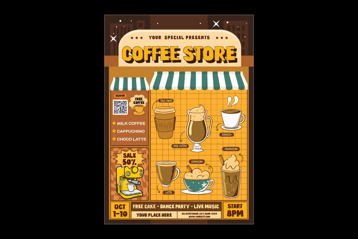 Coffee Store Flyer | Deeezy