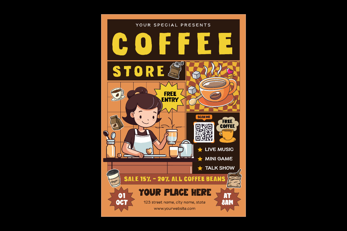 Coffee Store Flyer | Deeezy