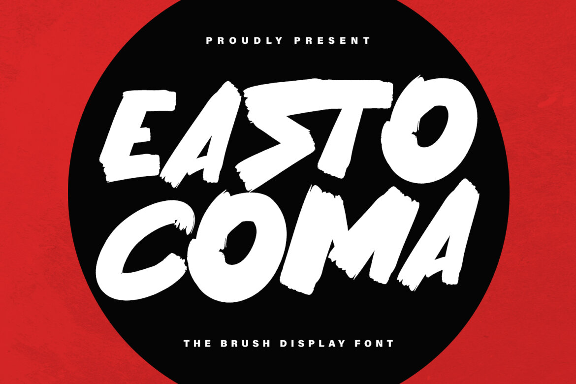 Easto Coma Brush Display Font | Deeezy