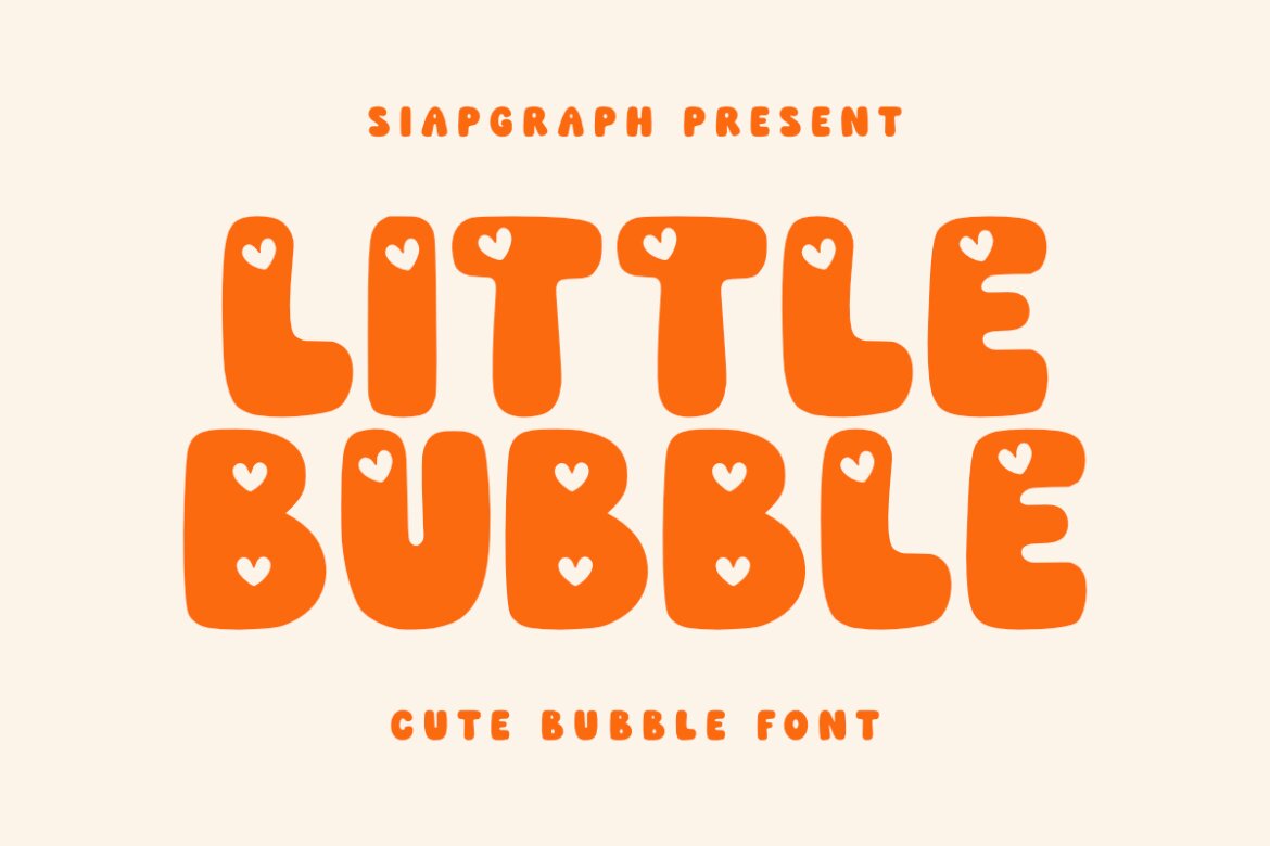 Little Bubble - Cute Bubble Font | Deeezy